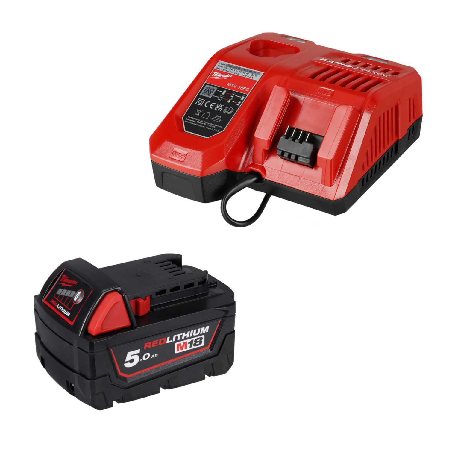 Milwaukee M18FSAG115X 18V 115mm Angle Grinder with Slide Switch and 1 x ...