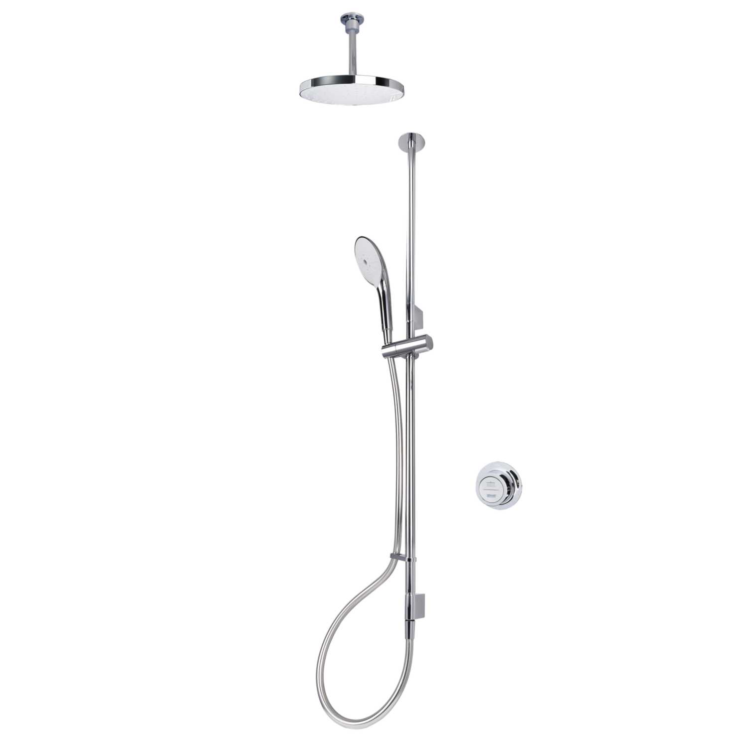 Mira Mode Dual Digital Ceiling Fed Shower Gravity Pumped App Controlled ...