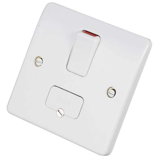 MK Logic Plus 13A DP Switched Fused Spur White (K1040WHI) | CEF