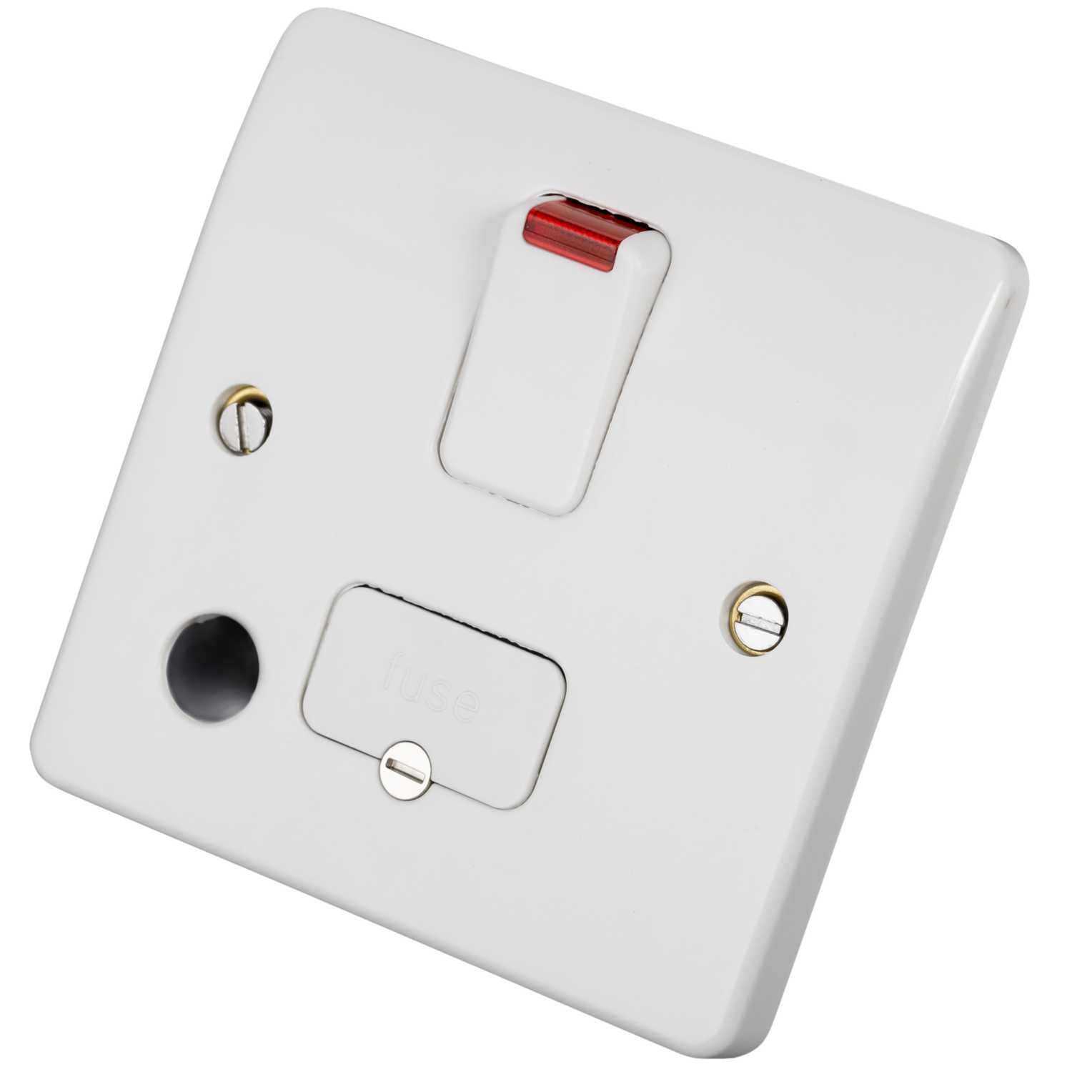 MK Logic Plus 13A DP Switched Fused Spur with Neon and Flex Outlet ...