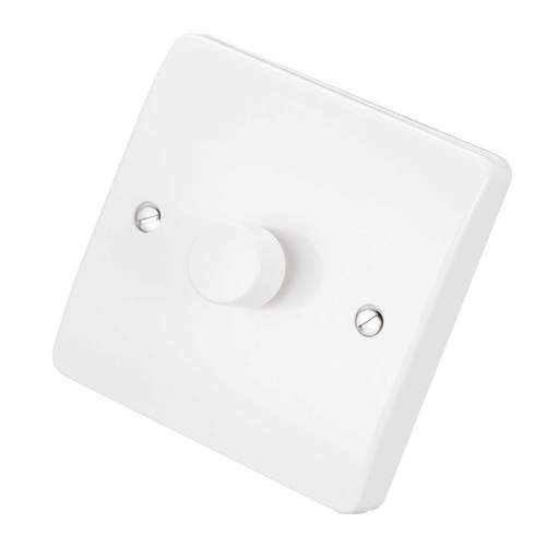 MK Logic Plus 300W 1 Gang 2 Way LED Intelligent Dimmer White ...