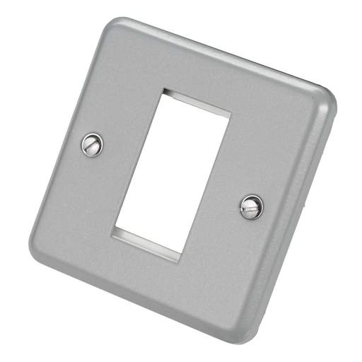 MK Metalclad Plus 1 Gang 1 Euro Module Data Front Plate Metal Clad ...