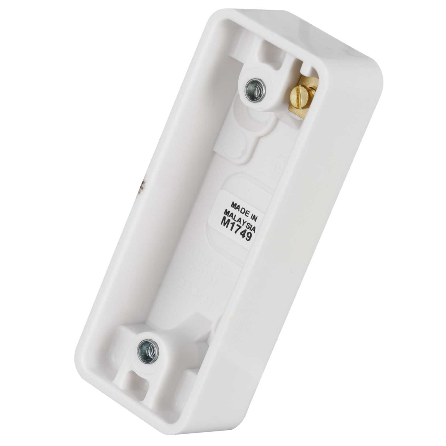 MK Logic Plus 1 Gang 16mm Architrave Pattress Back Box White (K2151WHI ...