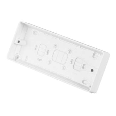 MK Logic Plus 3 Gang 30mm Pattress Back Box White (K2153WHI) | CEF