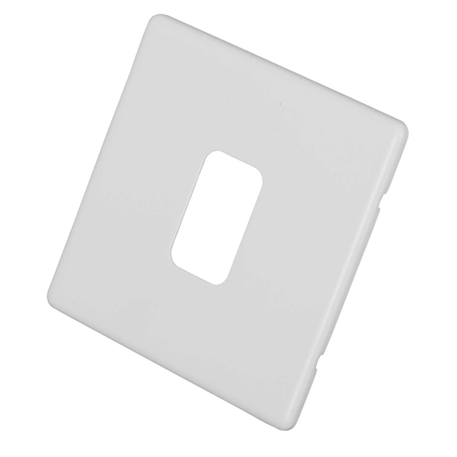 MK Aspect 1 Gang Grid Front Plate White (K24331WHI) | CEF