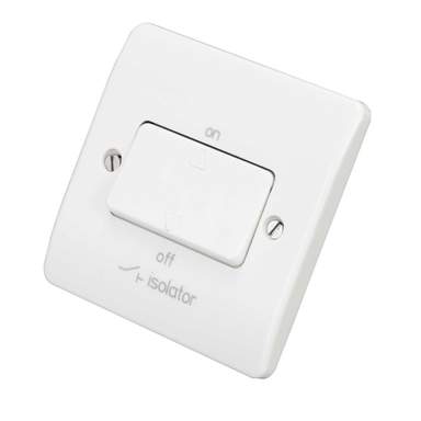 MK Logic Plus 10A Triple Pole Fan Isolator Switch with Switch Lock and ...