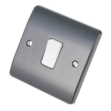 MK Logic Plus 10A 1 Gang 2 Way Light Switch Graphite (K4871GRA) | CEF