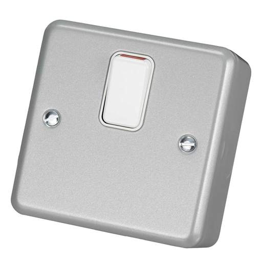 MK Metalclad Plus 20A DP 1 Gang Switch Metal Clad (K5212ALM) | CEF