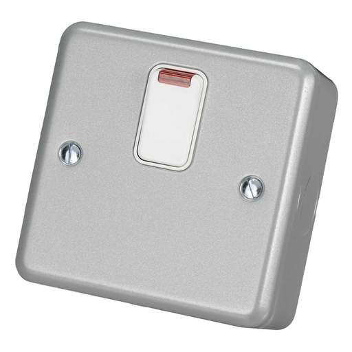 MK Metalclad Plus 20A DP 1 Gang Switch with Neon Metal Clad (K5232ALM ...