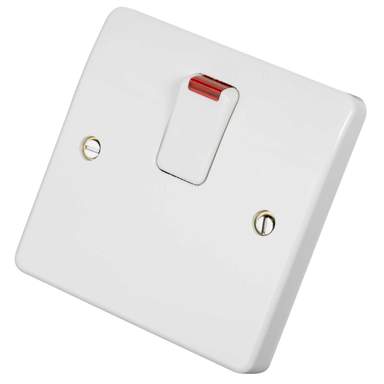 MK Logic Plus 20A DP Switch with Neon and Flex Outlet White (K5423WHI ...