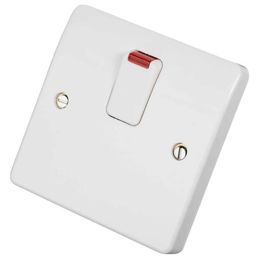 MK Logic Plus 20A DP Switch with Neon and Flex Outlet White (K5423WHI ...