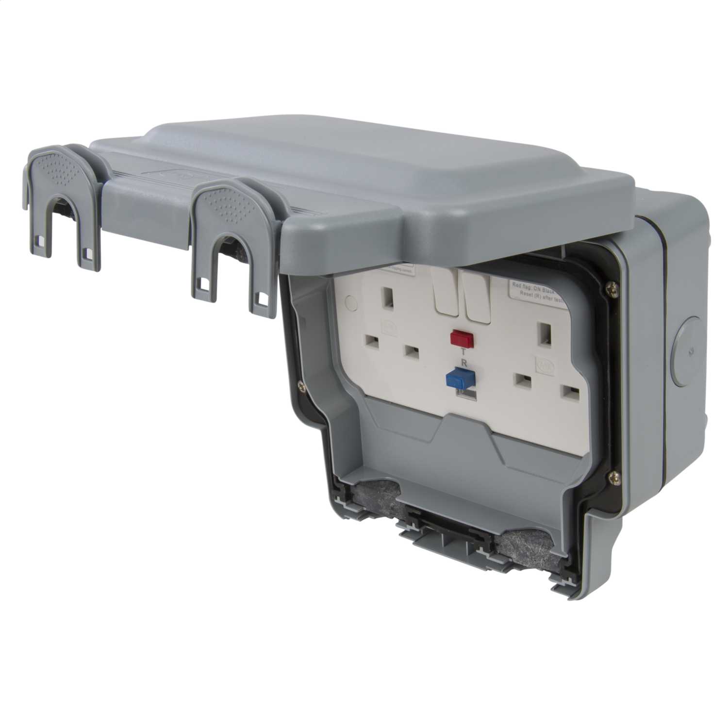 MK Masterseal Plus 13A DP 2 Gang Active RCD Switched Socket ...