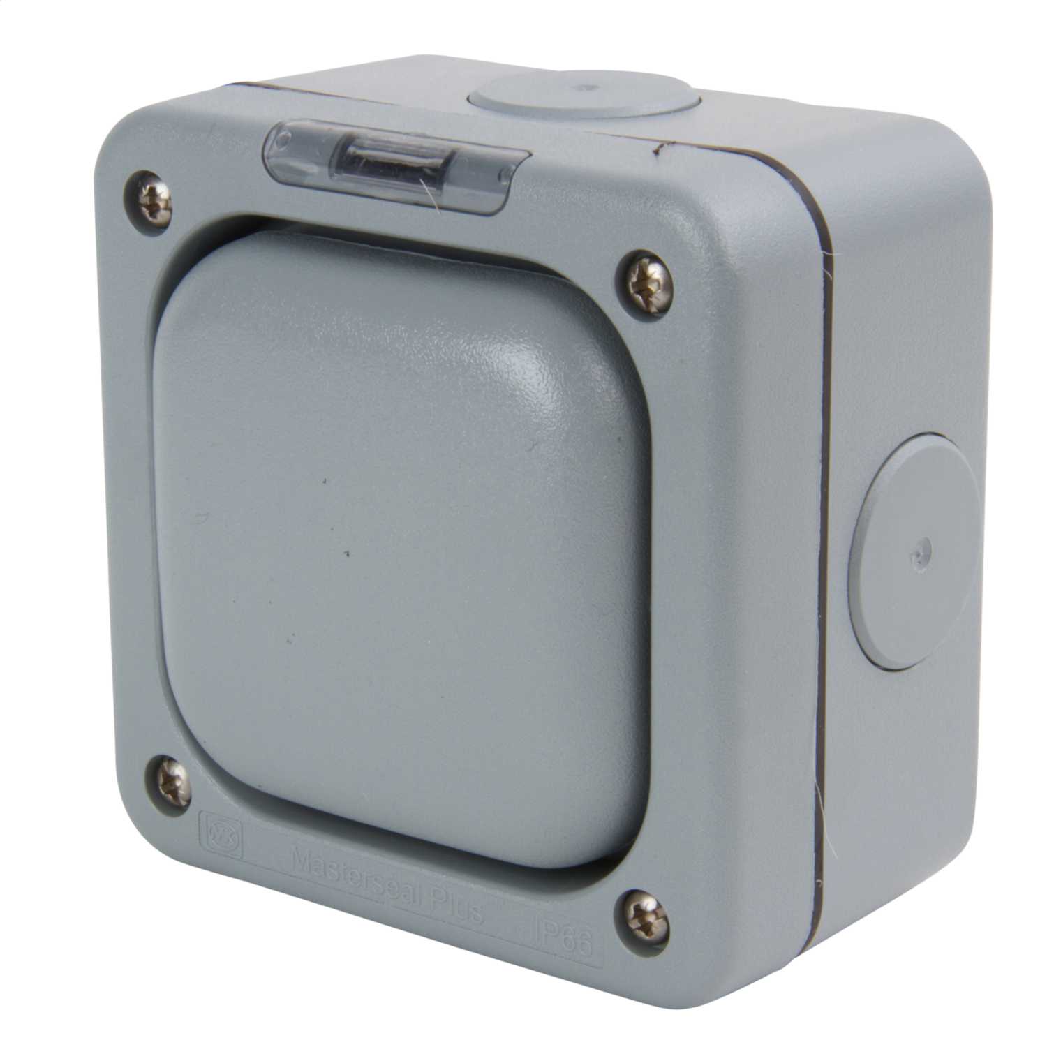 MK Masterseal Plus 1 Gang Empty Enclosure Weatherproof IP66 Grey ...