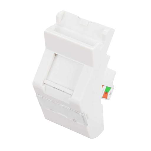 MK Logic Plus RJ45 CAT5E Angled Euro Module White (K5844WHI) | CEF