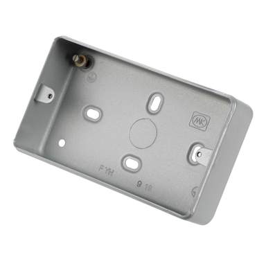 MK Metalclad Plus 2 Gang 40mm Surface Mounting Box Metal Clad (K830ALM ...