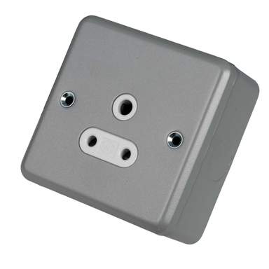 MK Metalclad Plus 5A 1 Gang Round Pin Socket Metal Clad (K842ALM) | CEF