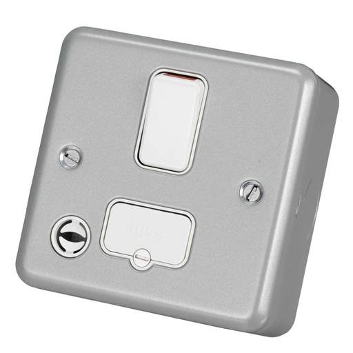 MK Metalclad Plus 13A DP Switched Fused Spur with Flex Outlet Metal ...