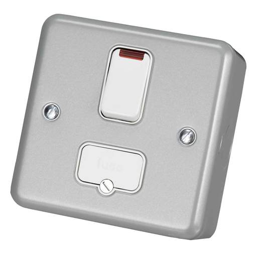 MK Metalclad Plus 13A DP Switched Fused Spur with Neon Metal Clad ...