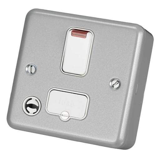 MK Metalclad Plus 13A DP Switched Fused Spur with Neon and Flex Outlet ...