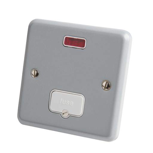 MK Metalclad Plus 13A Unswitched Fused Spur with Neon Metal Clad ...