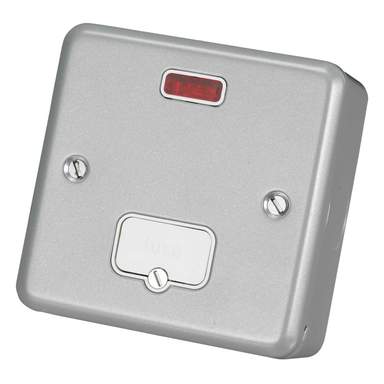 MK Metalclad Plus 13A Unswitched Fused Spur with Neon Metal Clad ...