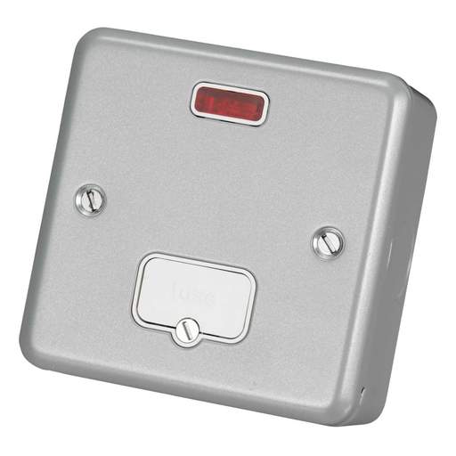 MK Metalclad Plus 13A Unswitched Fused Spur with Neon Metal Clad ...