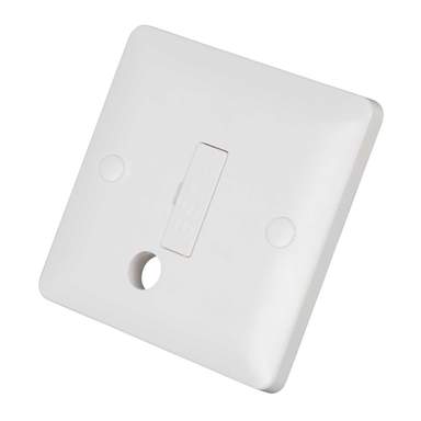 MK Base 13A DP Unswitched Fused Spur with Flex Outlet White (MB1031WHI ...