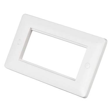 MK Base 2 Gang 4 Euro Module Front Plate (MB184WHI) | CEF