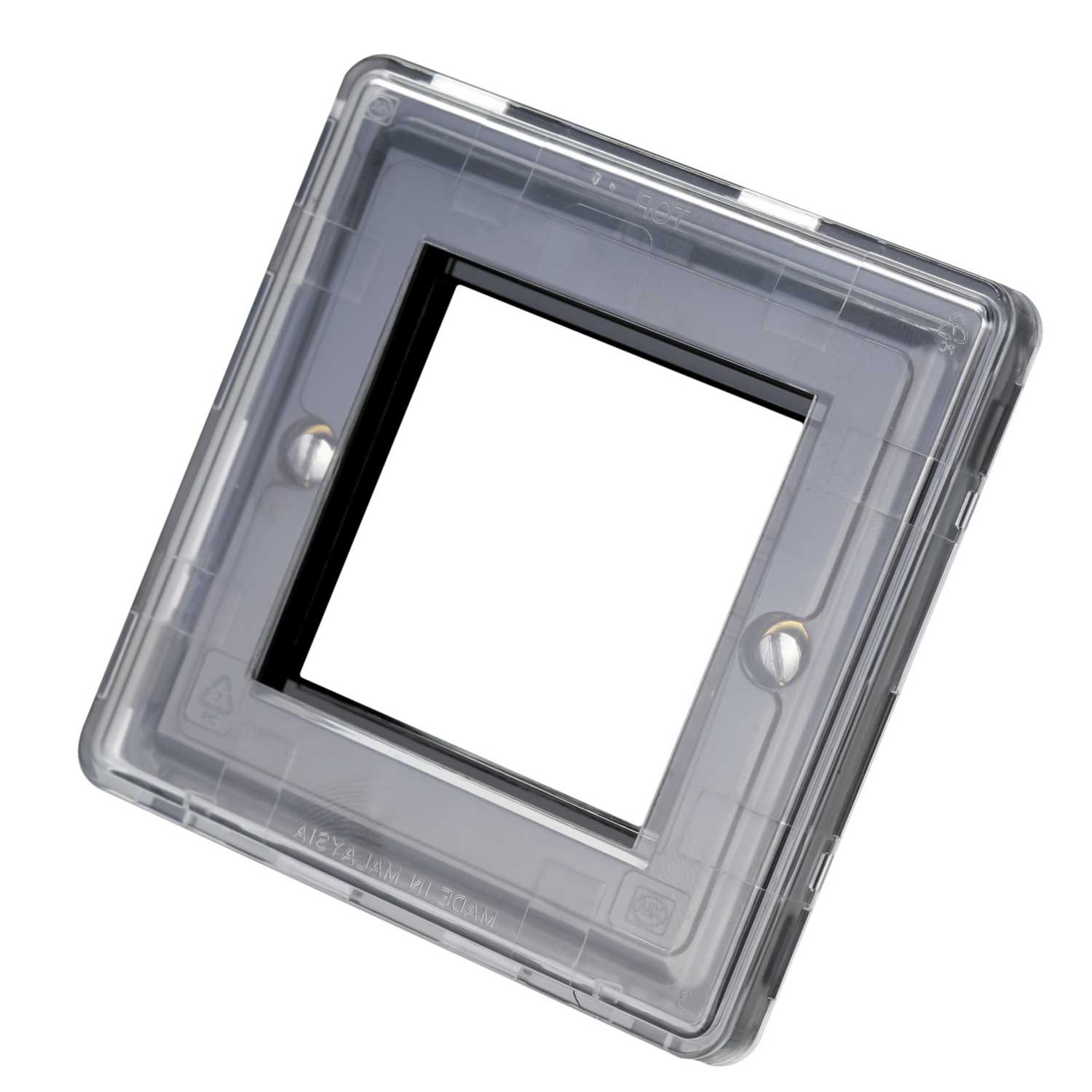 MK Dimensions 1 Gang 2 Euro Module Mounting Frame Matt Black ...