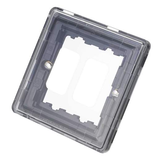 MK Dimensions 1 Gang 2 Module Grid Mounting Frame Black (MH4332BLKC) | CEF