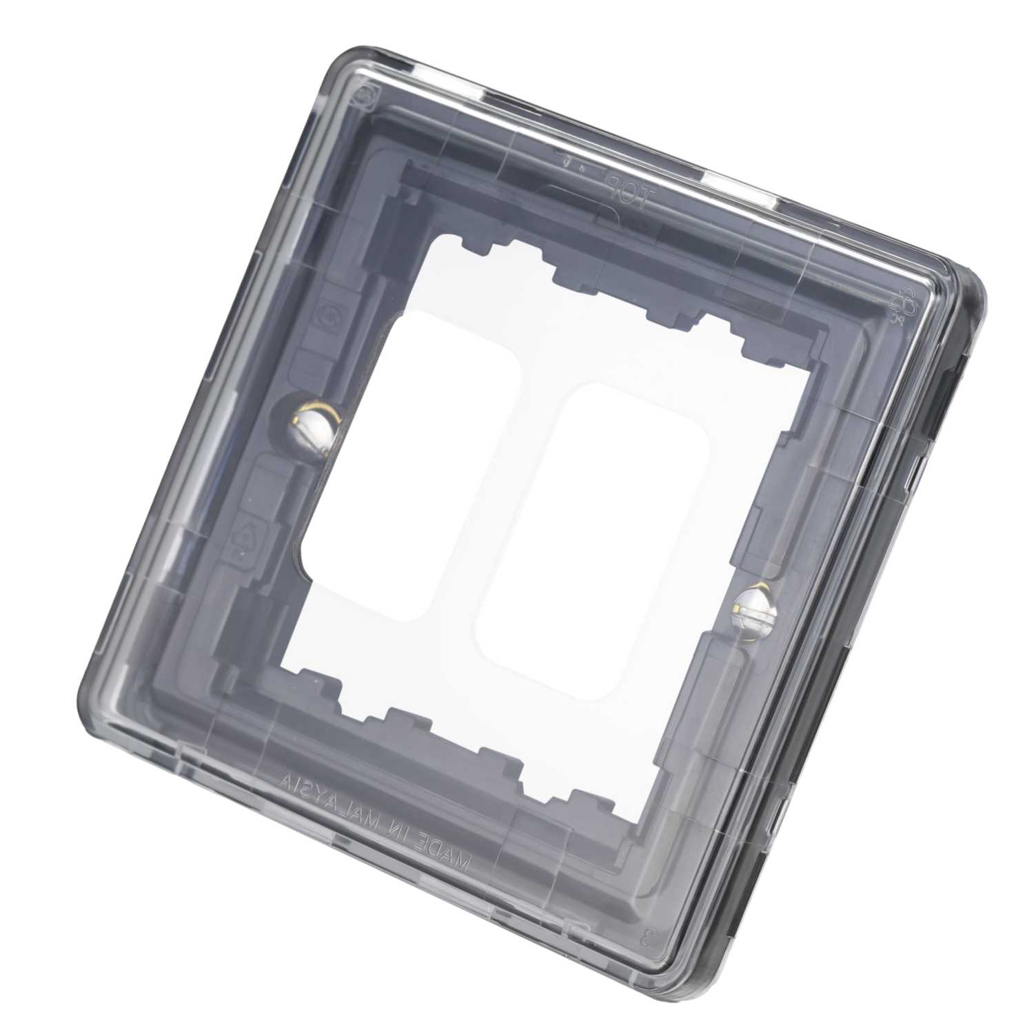 MK Dimensions 1 Gang 2 Module Grid Mounting Frame Black (MH4332BLKC) | CEF
