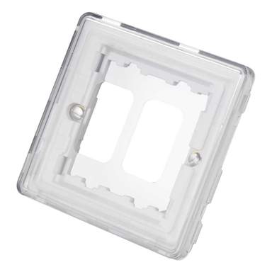 MK Dimensions 1 Gang 2 Module Grid Mounting Frame White (MH4332WHIC) | CEF