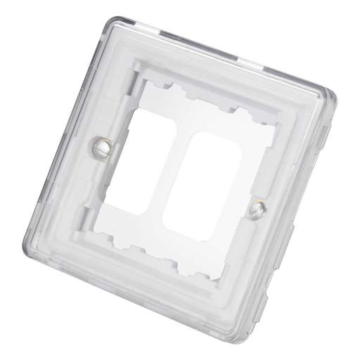 MK Dimensions 1 Gang 2 Module Grid Mounting Frame White (MH4332WHIC) | CEF