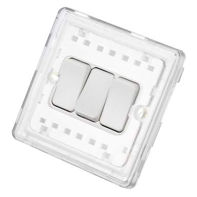 MK Dimensions 10A 3 Gang 2 Way Switch Module White (MH4373WHIC) | CEF