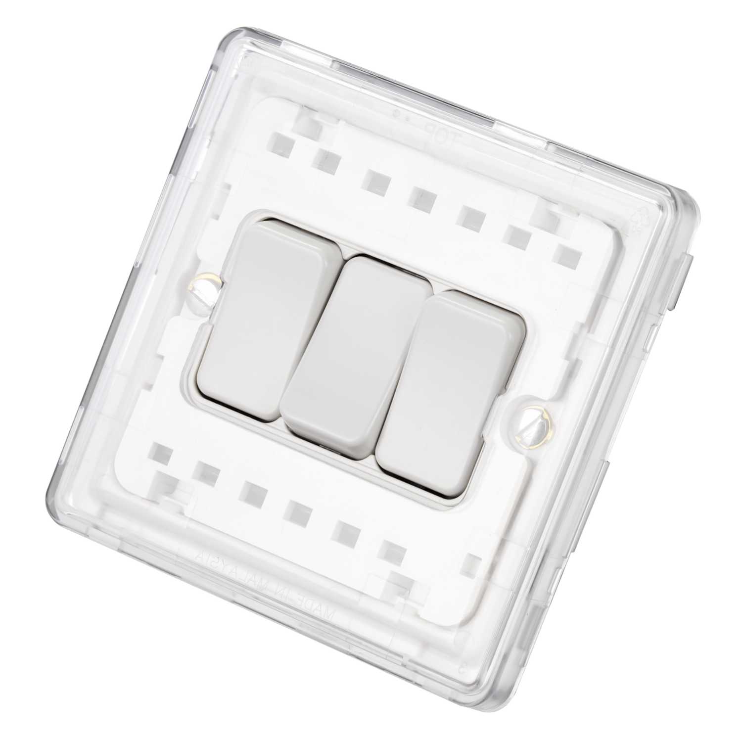 MK Dimensions 10A 3 Gang 2 Way Switch Module White (MH4373WHIC) | CEF