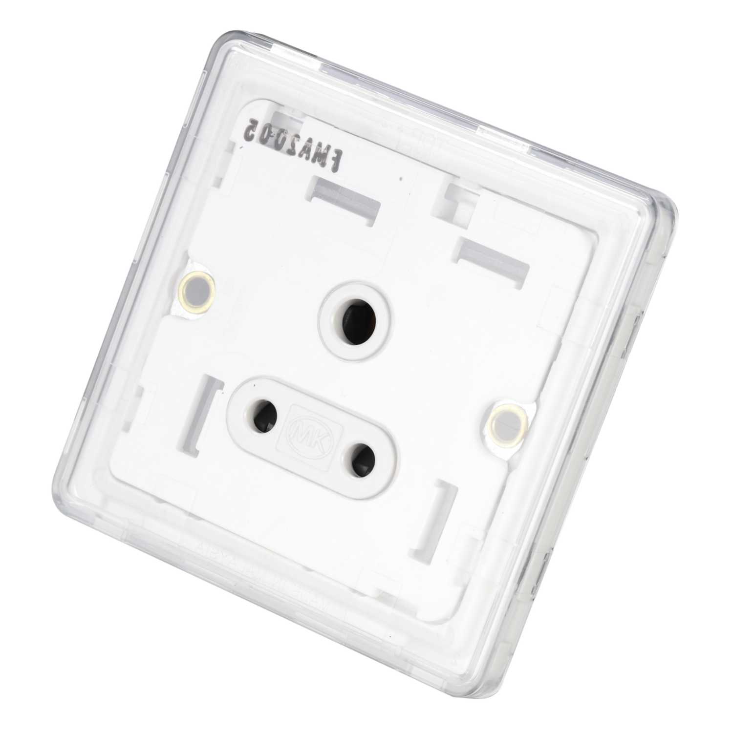MK Dimensions 5A 1 Gang Unswitched Socket Module White (MH4381WHIC) | CEF