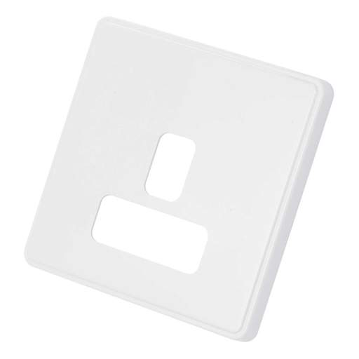 MK Dimensions 1 Gang Unswitched Socket Front Plate White (MHFP013WHI) | CEF