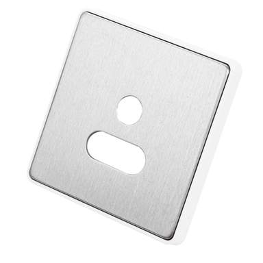 MK Dimensions 1 Gang Unswitched 5A Socket Front Plate White Trim ...