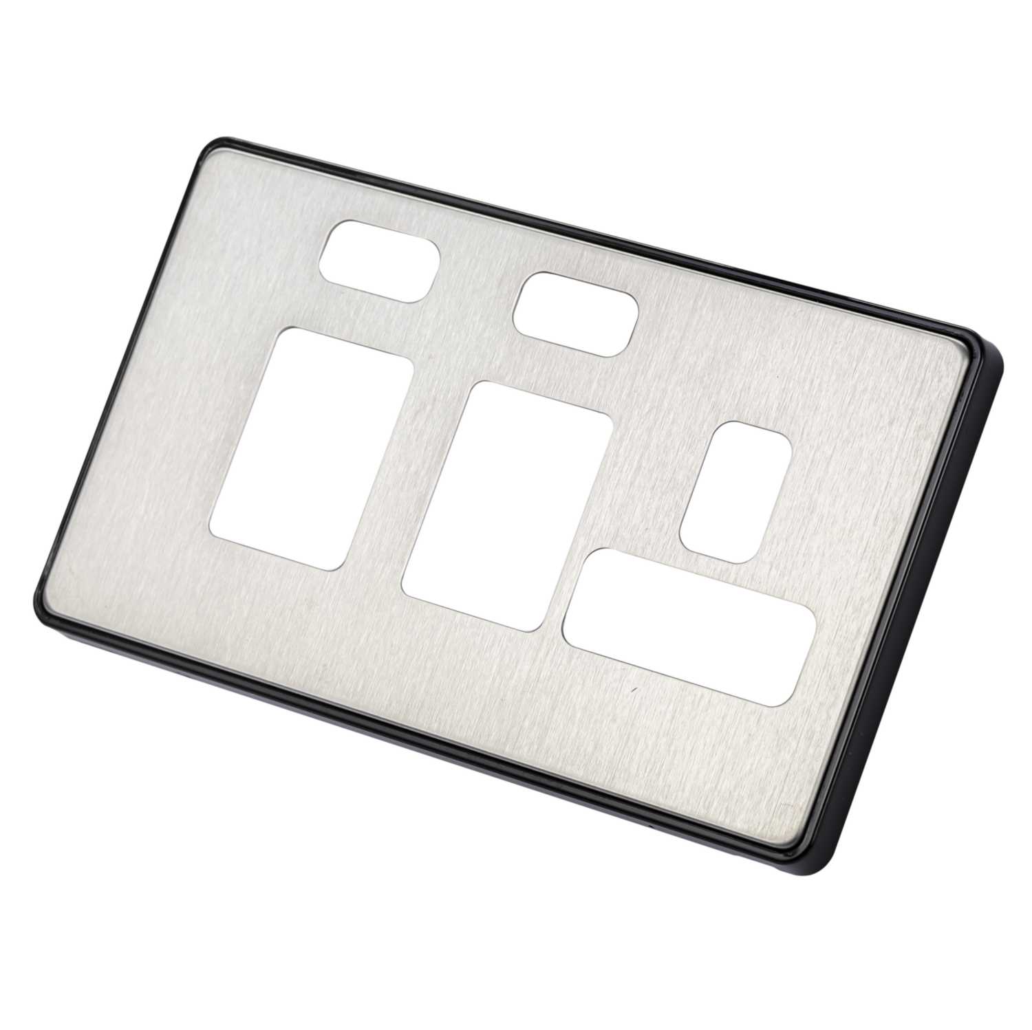 MK Dimensions Cooker Control Unit Front Plate Black Trim Brushed ...