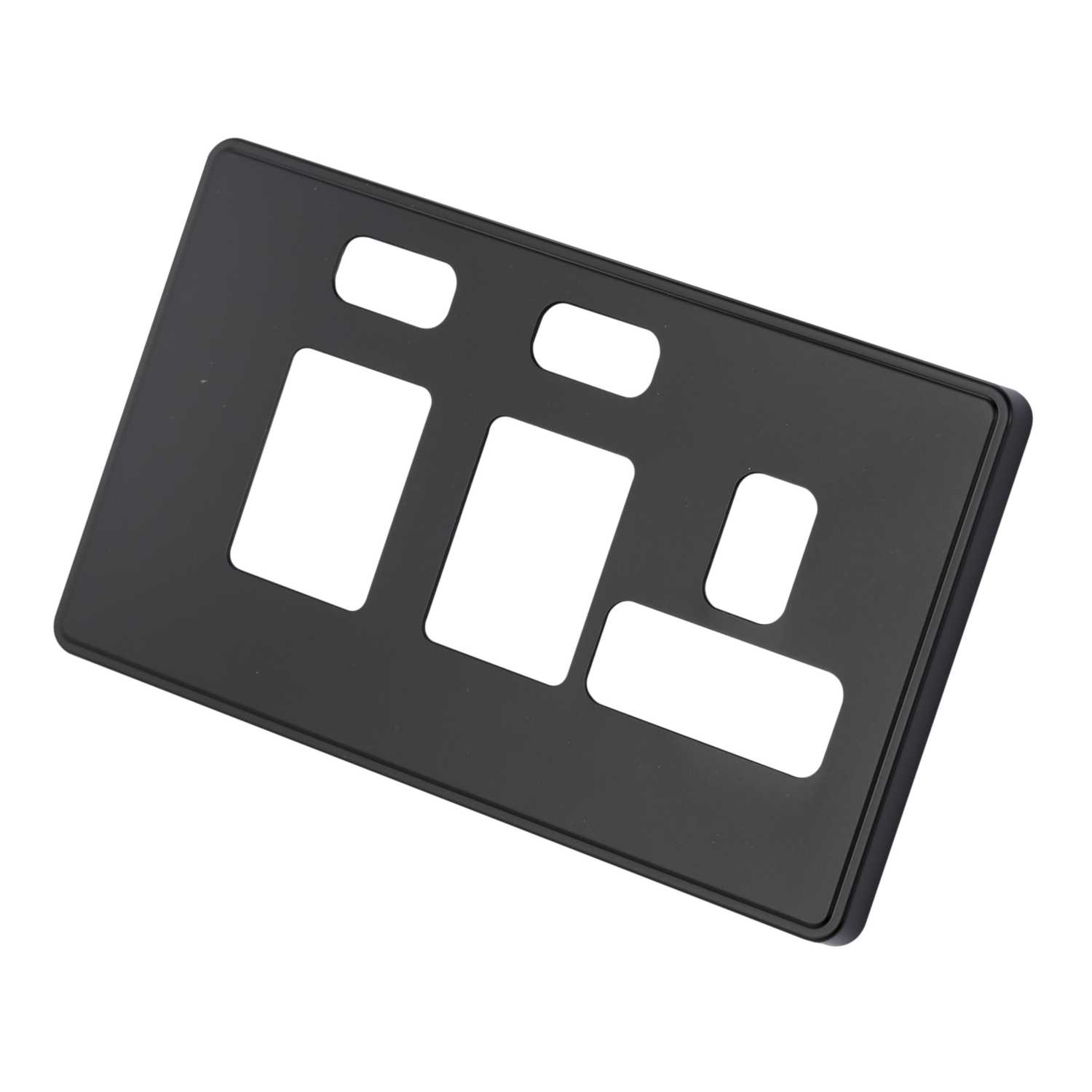 MK Dimensions Cooker Control Unit Front Plate Matt Black (MHFP042MBK) | CEF