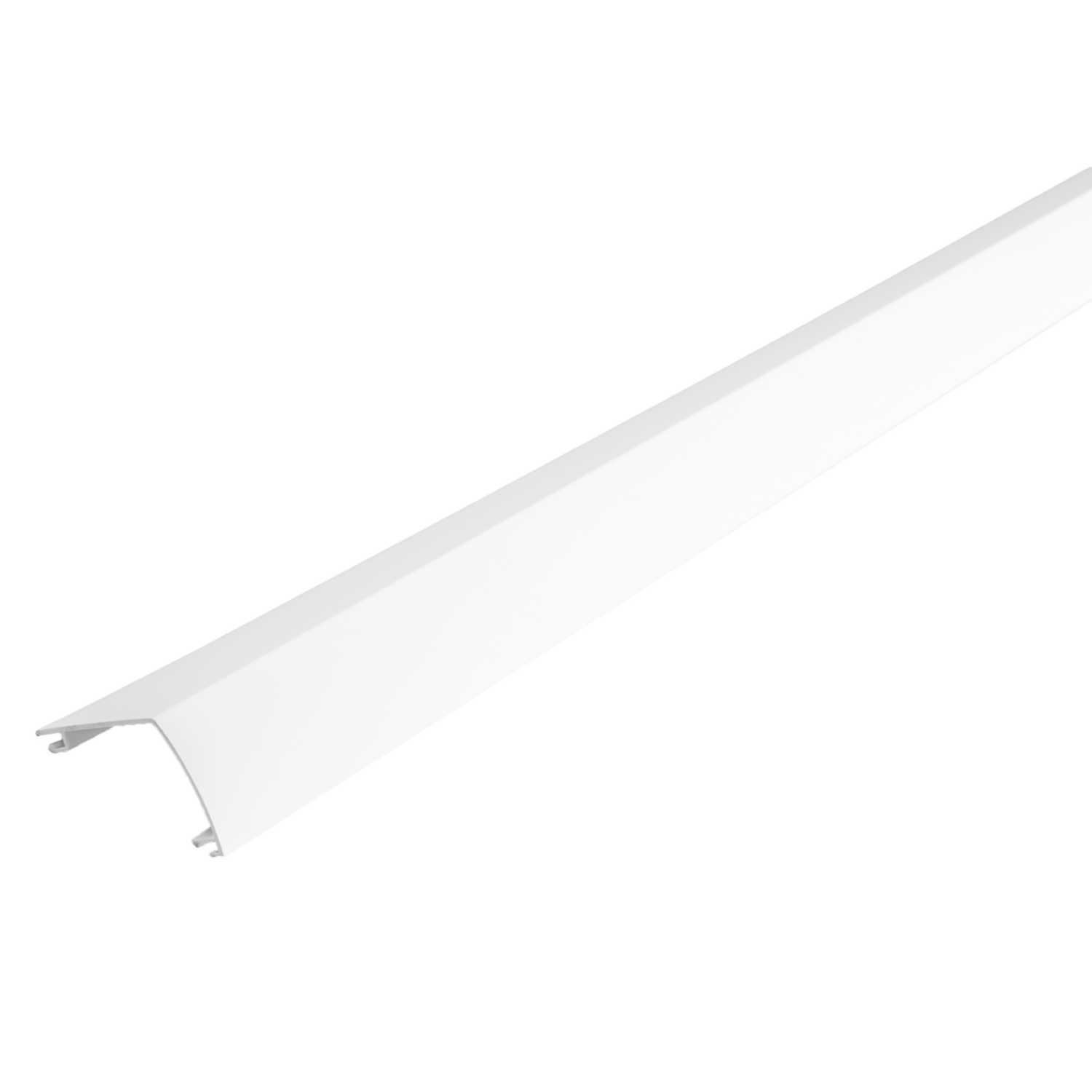 MK Prestige 3D Curved Trunking Cover White (3m Length) (VP110WHI) | CEF