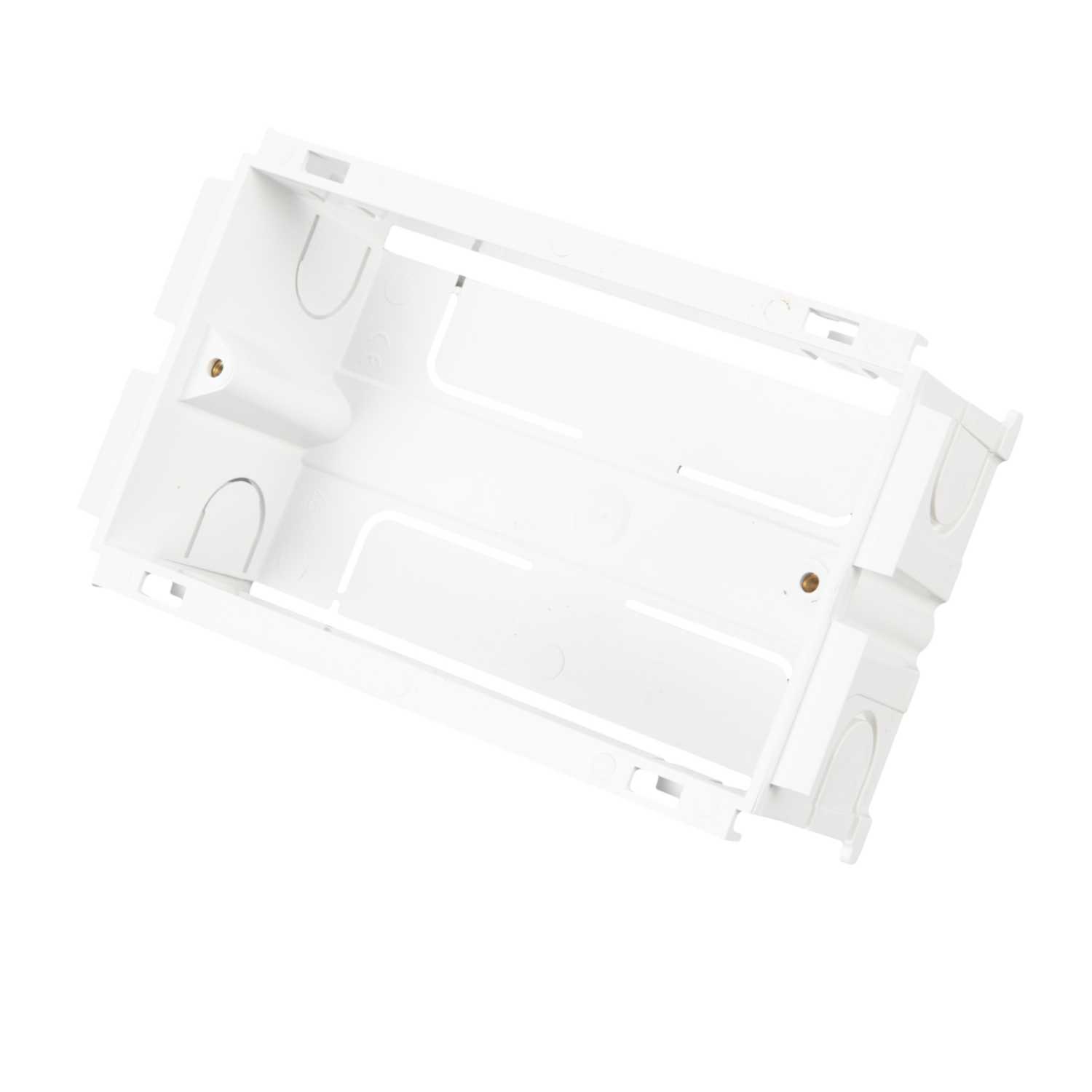 MK Prestige 3D 2 Gang 45mm Outlet Box (Sold in 1's) (VP122WHI) | CEF