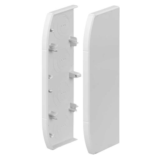 MK Prestige 3D Dado End Cap White (Pack of 2) (VP183WHI) | CEF