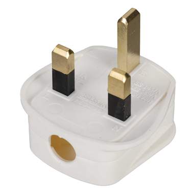 Knightsbridge 13A Resilient Plug Top White (SN2135W) | CEF