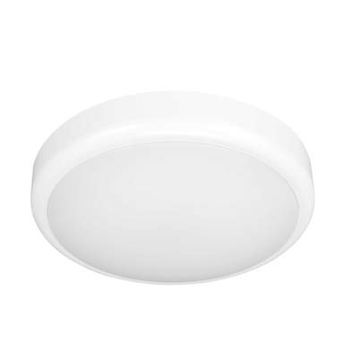 Knightsbridge 14W LED Tri-Colour Bulkhead White (BT14ACT) | CEF