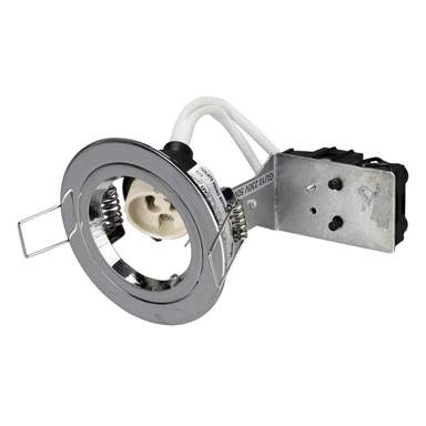 Knightsbridge GU10 Fixed Downlight Chrome (RD1C) | CEF