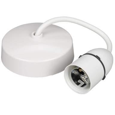 Knightsbridge 225mm 9" BC Ceiling Pendant (SN8280) | CEF