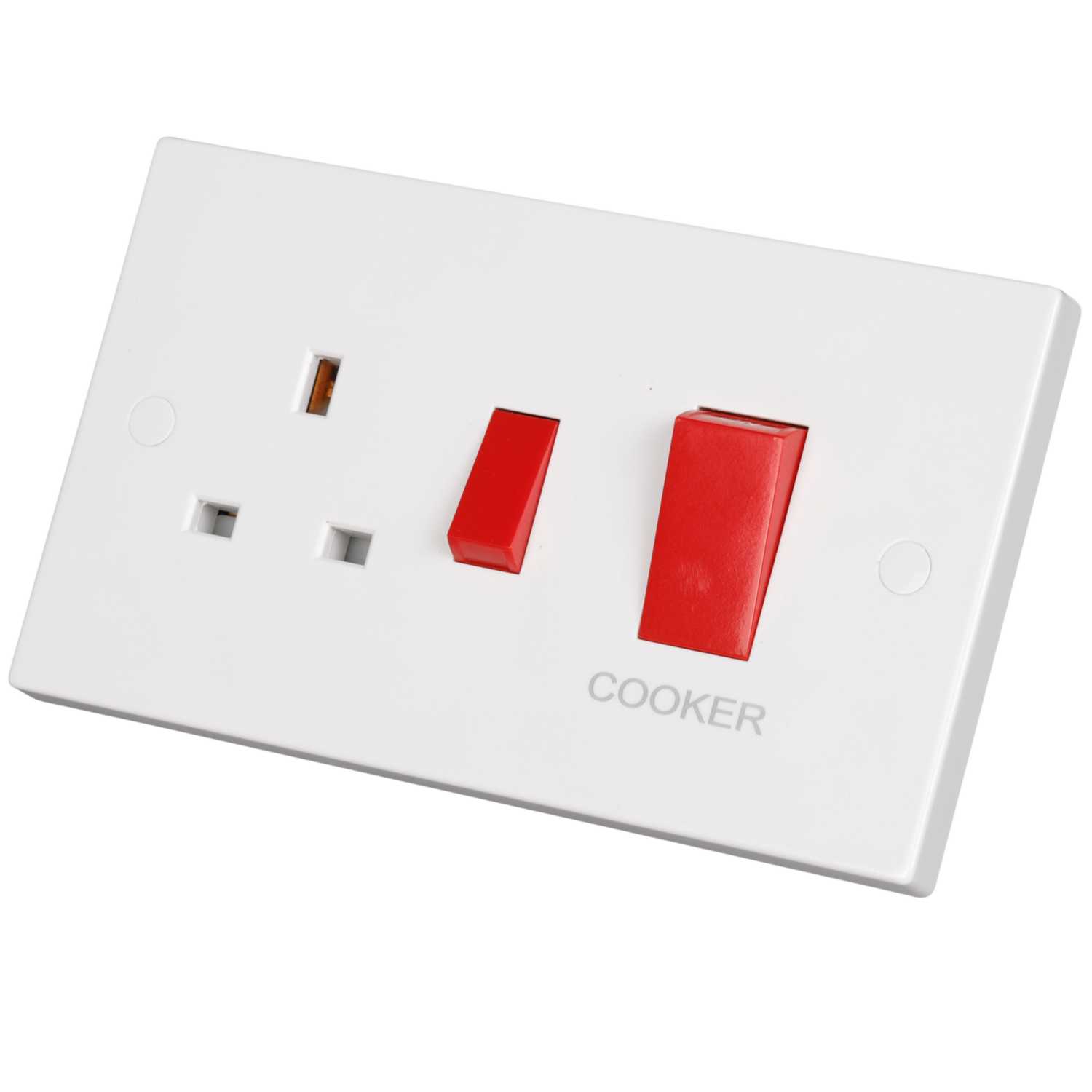 Knightsbridge 45A DP Cooker Control Unit White (SN8333) | CEF