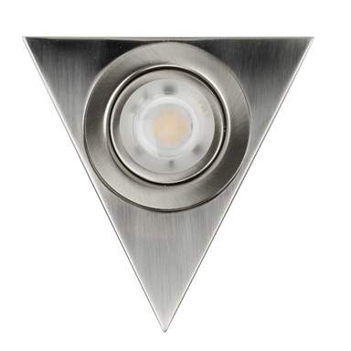 Knightsbridge 2W LED Triangle Cabinet Light Brushed Chrome 4000K ...