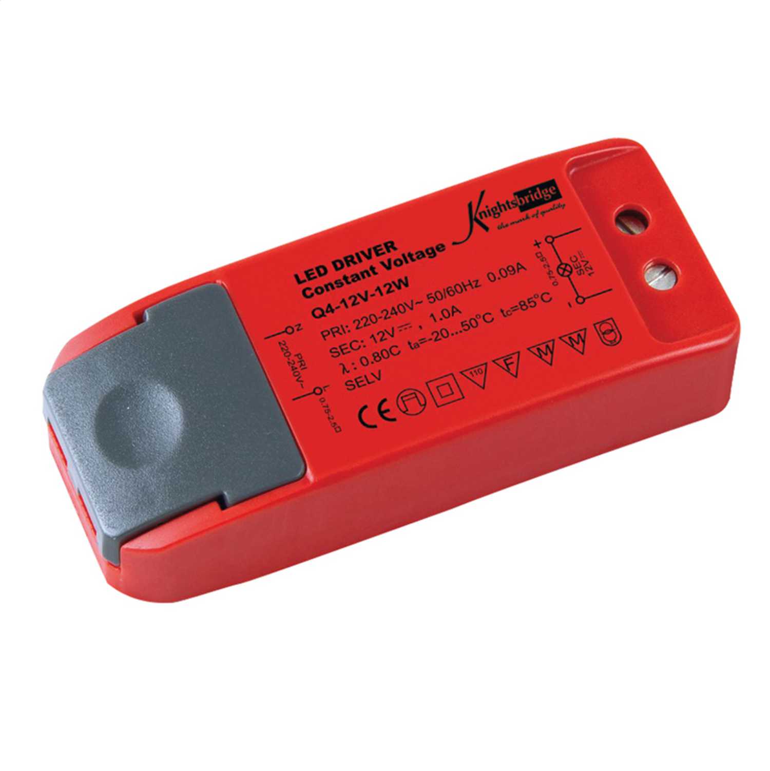 Knightsbridge 12W 12V DC Constant Voltage LED Driver (12VDCA) | CEF